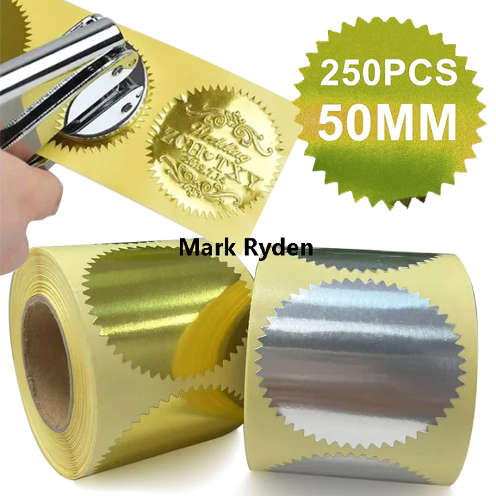 Mark Ryden 6 Colors Embossed Stamp Stickers 50mm Certificate Gear ...