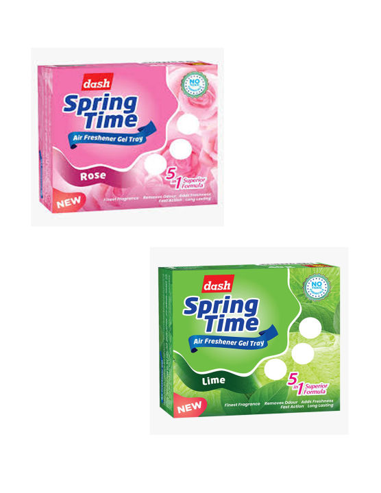 Spring Time Air Freshener Gel Tray Lime & Rose 40g | Daraz.lk