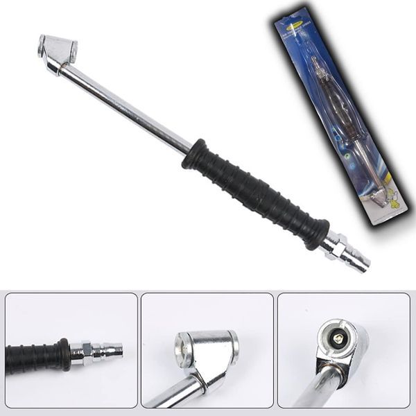 Rubber Handle Inflator Air Tire Inflator 220 PSI Car Tire Metal Tool ...