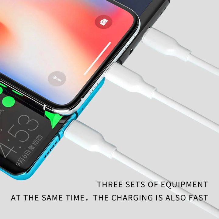 Aweisuan High Quality 3 in 1 USB Charge Cable 3A Micro USB Type C Cable ...