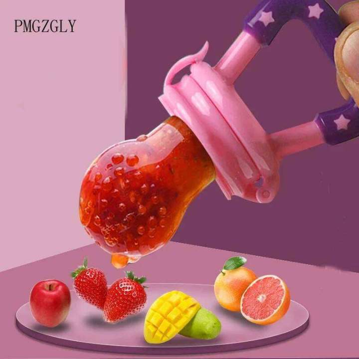 Feeder Silicone Fresh Food Nibbler Kids boy girl Fruit Nipples Feeding ...