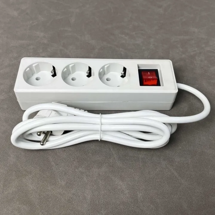 PVC AC Outlet Multiple Sockets European Standard Surge Protector ...