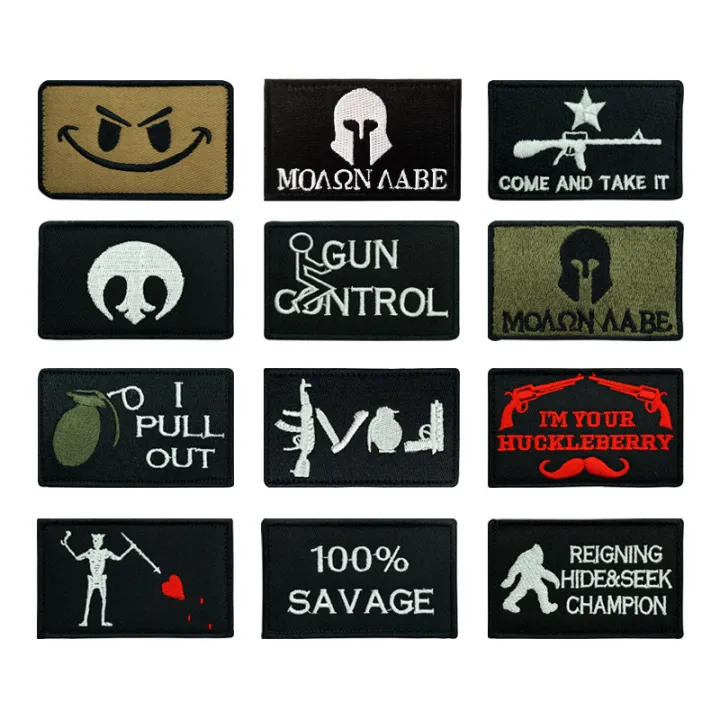 New specials Proverb Honor Bravery Patches Black Tactical Embroidery ...
