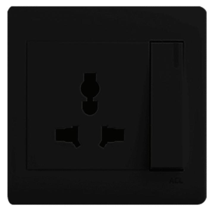 ACL Elegance Universal Socket - Black | Daraz.lk