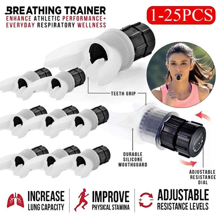1-25Pcs Breathing Trainer Exercise Lung Fitness Trainer Lungs Training ...