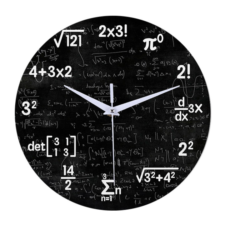 FORIDE Math Wall Clock,Mathematics Clock,for Kids Math Formulas Icons ...
