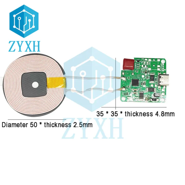 15W Wireless Charging Module Long Distance 10MM Transmitter Mobile ...