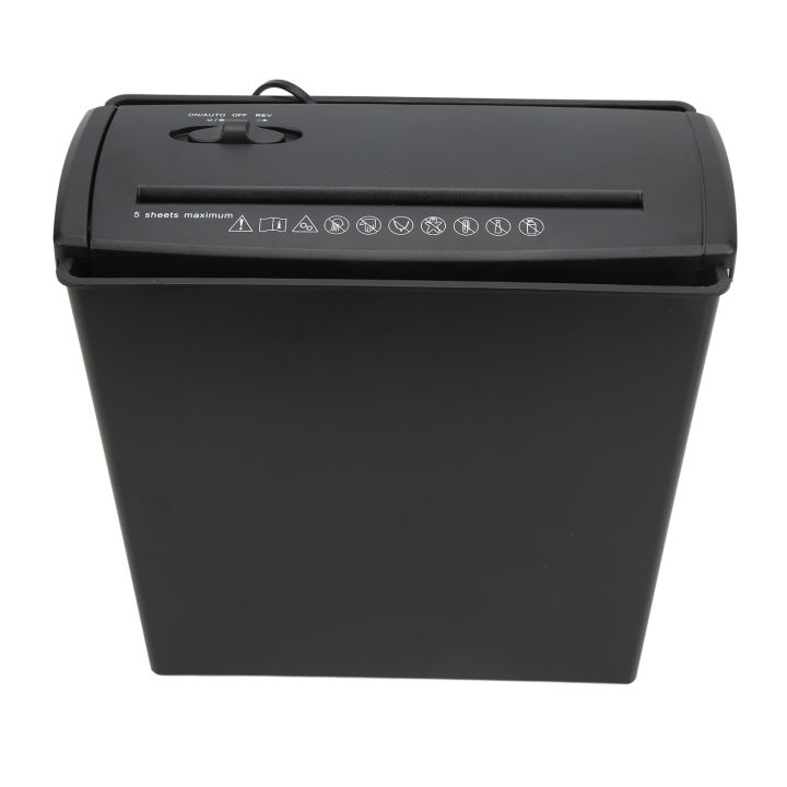 Electric Paper Shredder 10L 5 Sheets Strip Shredded Shredder For Home ...