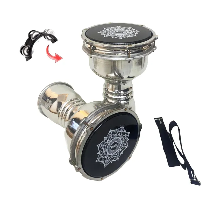 Original 9 Inch Darbuka with Chal Sherry Aluminium one Years warranty ...