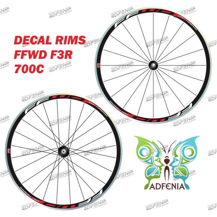 2cm Multicolor FFWD Design Glossy Waterproof Decal Sticker Rims ...