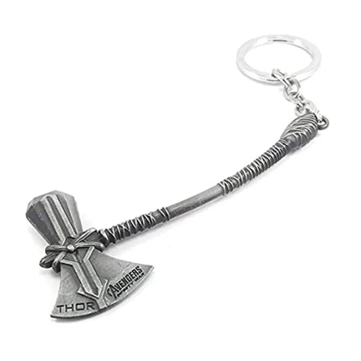 Thor Axe Stormbreaker Metal Key Chain - Superhero Marvels Avengers ...