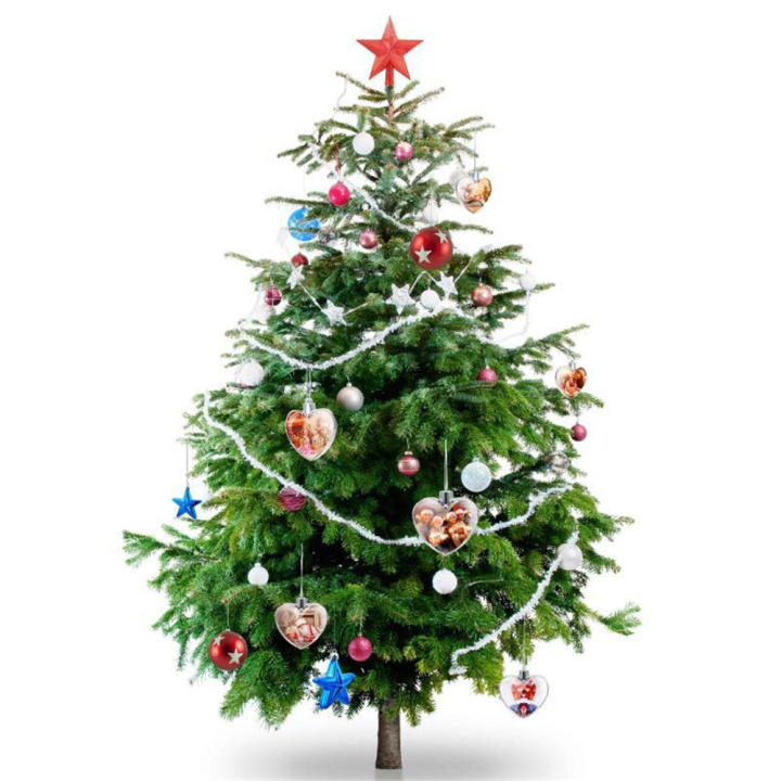 Five-star Christmas decorations Festive Plastic DIY Transparent photo ...