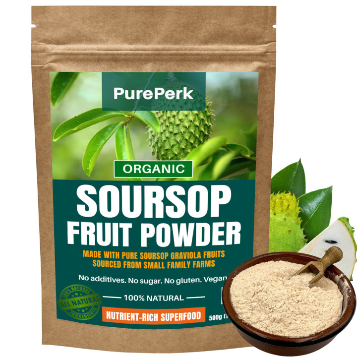 PurePerk Soursop Graviola Fruit Powder – 500g (Katu Anoda Powder ...