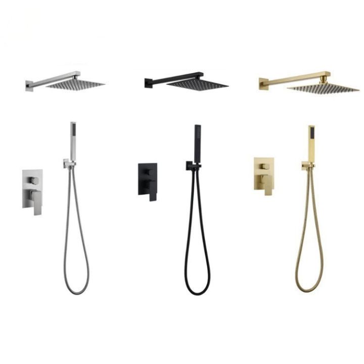 Two-Function Concealed Shower Set 304 Stainless Steel Wall Shower ...