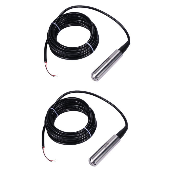 NCANRUI 2X Submersible Water 4-20MA Liquid Level Transmitter Sensor ...