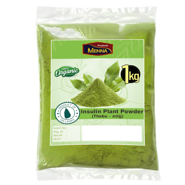 Organic Insulin Plant (Thebu) Leaf Powder 500g | 1 Kg - Natural Support ...