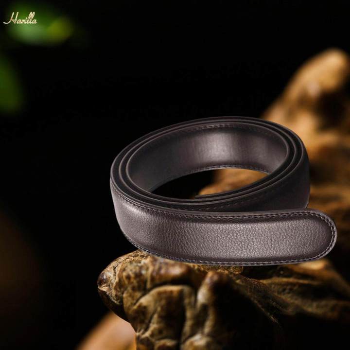 Automatic Belt Strap No Buckle Stylish Brown Replacement Belt without ...