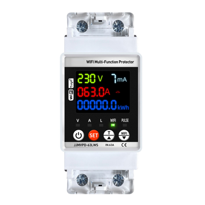 Tuya Energy Meter Tuya 63A Smart Energy Meter Multifunction Automatic ...