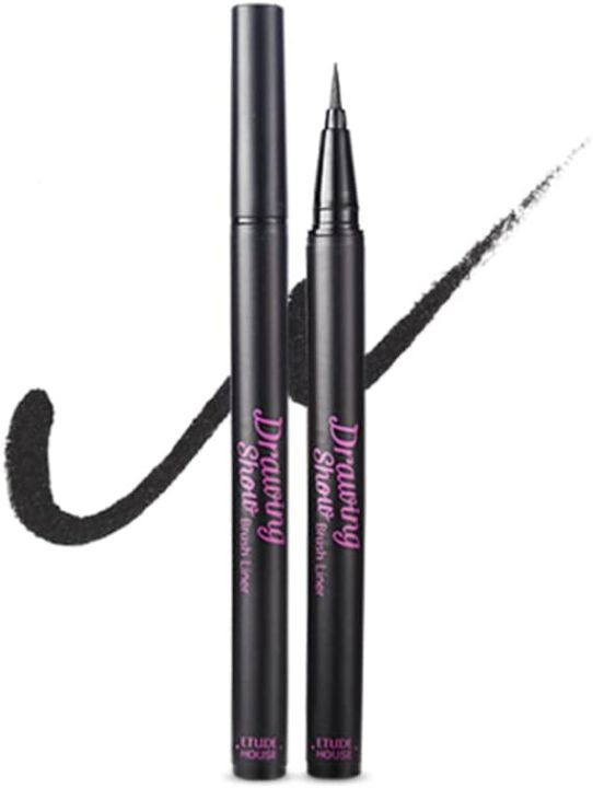 ETUDE Drawing Show Brush Eyeliner #BK801 Black (21AD) | Clear-Cut Soft ...