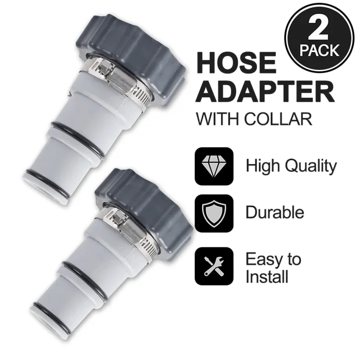 2PCS Hose Adapter A W/Collar For Intex ARU Threaded Connection Pumps ...