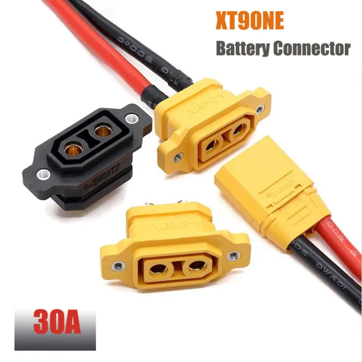 30A XT90NE Lithium Battery Charging Connector Wire Fixed Female Head ...