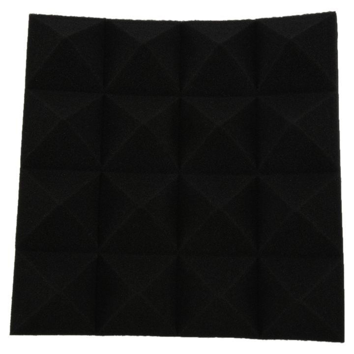 25X25X5Cm Soundproof Sponge,Acoustic Foam Panel(Black) | Daraz.lk