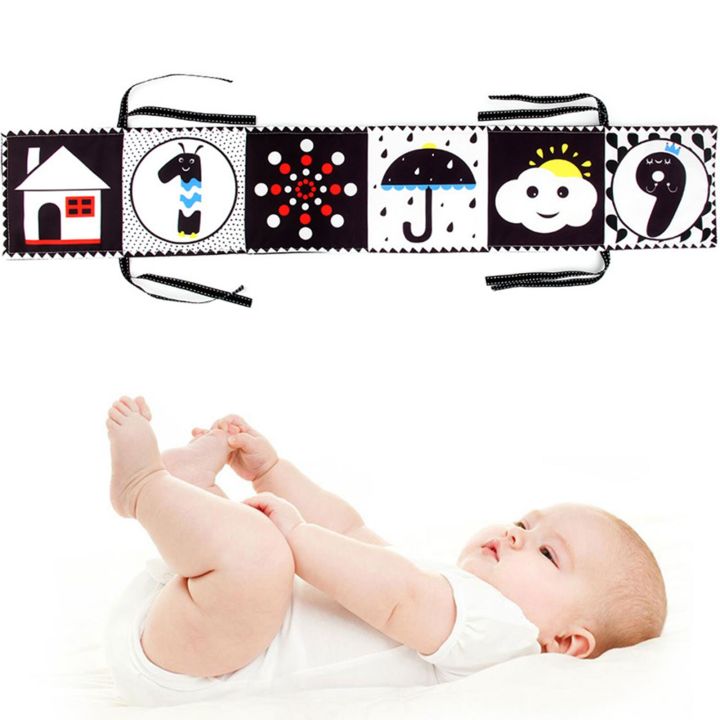 High Contrast Baby Soft Book Black And White High Contrast Soft Cloth ...
