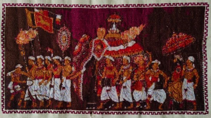 Kandy Dalada Perahera in Sri Lanka - Cross Stitch Embroidery ...