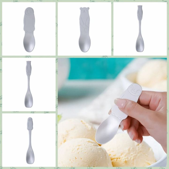 Household Aluminum Ice Spoon Japan Self-melting Type Dessert Spoon ...