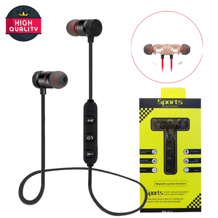 New Smart 2030 Wireless Bluetooth Earphone with Mic - Magnetic Sports ...