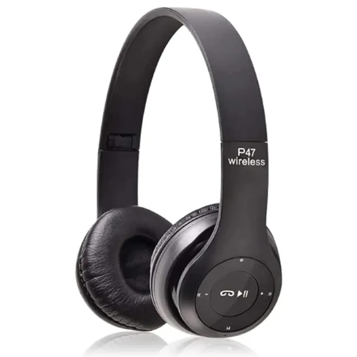 Foldable Bluetooth Wireless P47 Headphones Noise Canceling MP3/MP4 ...
