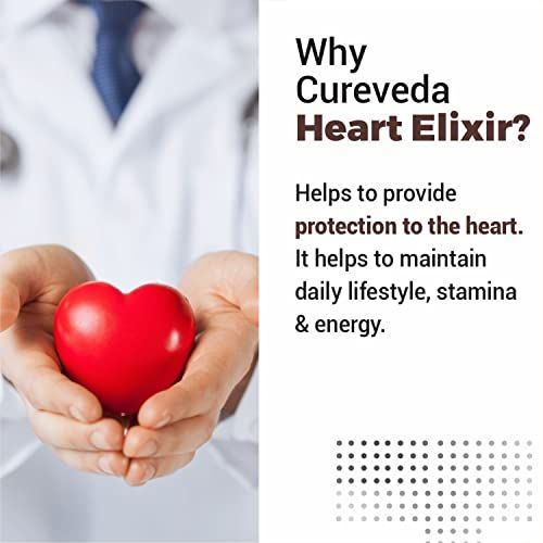 Cureveda Herbal Heart Elixir (Arjuna, Manuka, Kamalphool) Heart Health ...