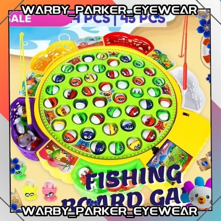 Electronic Musical Rotating Fishing Board Game Kids Classic Toy ...