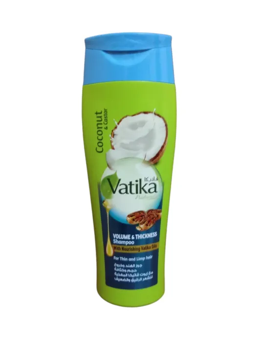 Vatika Coconut & Castor Shampoo 400ml For VOLUME & THICKNESS | Daraz.lk