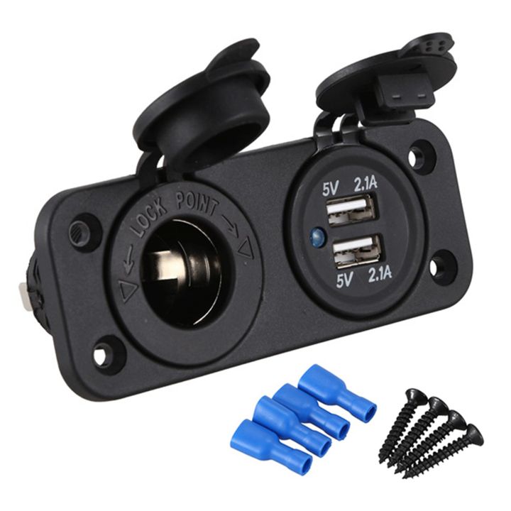 OYPFXMI 12V Dual USB Plug Charger Outlet Car Socket Charger Lighter ...