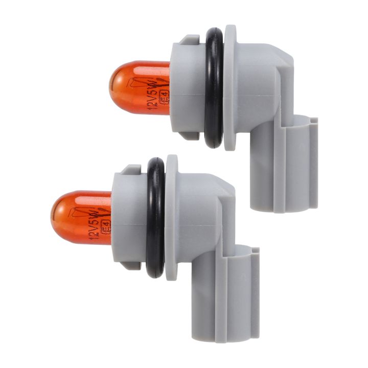 2Pcs Side Fender Turn Signal Lamp Light Socket with Light for-HONDA ...