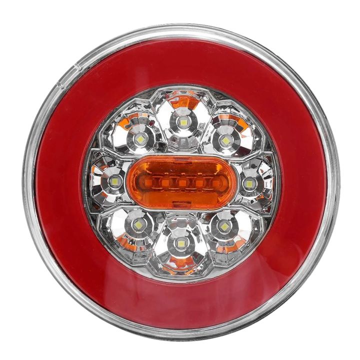 Round LED 4 in 1 Truck Tail Light 12-24V for Trailer Lorry RV | Daraz.lk