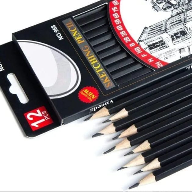 Artist pencil 12 sized pcs SET Sketching Pencils | Daraz.lk