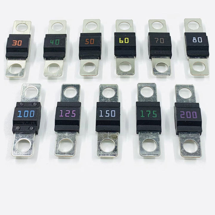 1piece 12v Car Fuse Littel Fuse Flat Type Inserts Bolt-On Fuse Blow Fuse Fuse 30a 40a 50a 60a ...