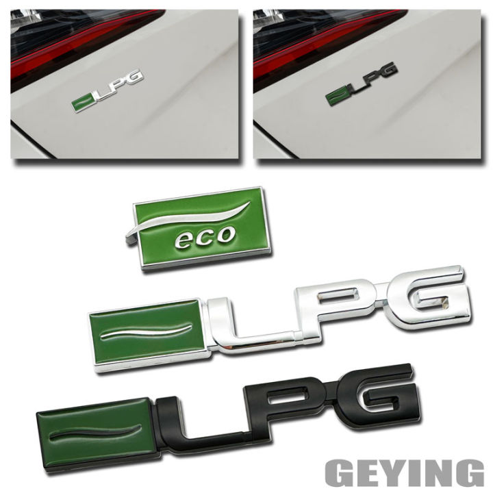 Lpg Eco Logo Car Badge Metal Sticker Car Tailgate Decor Decal ...