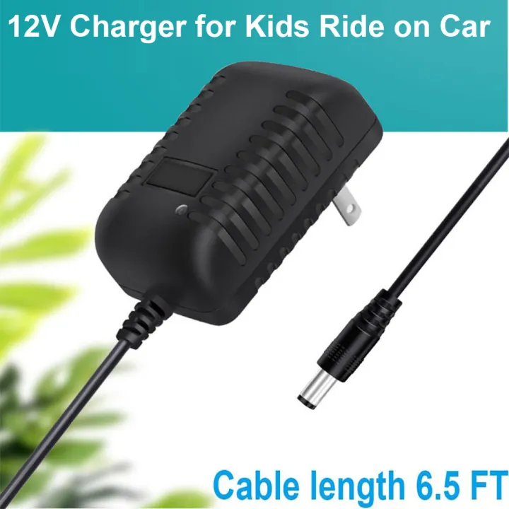 12V 1A Kids Powered Ride On Car Round Hole Charger for a Variety of ...
