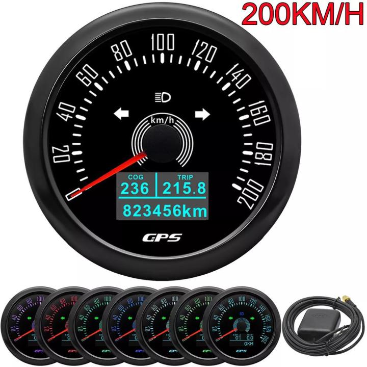 200km/H Gauge 85mm Speedometer Digital Analog Speedometer for Atv Truck ...