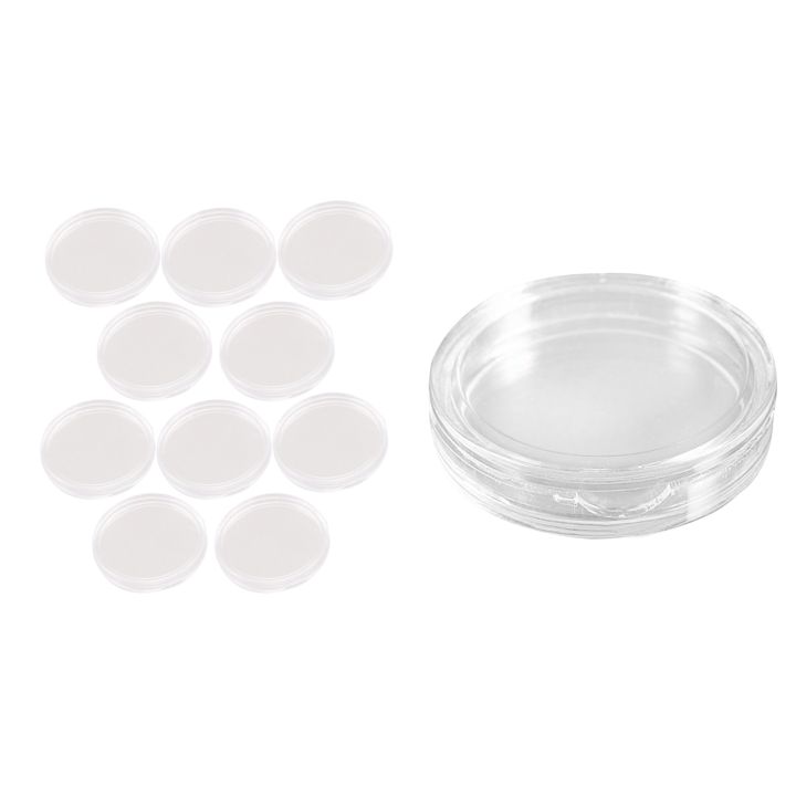 NAMUNY 20 Pcs Small Round Transparent Plastic Coin Capsules Box 30mm ...