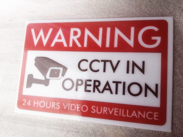 CCTV Warning Signboard | Daraz.lk