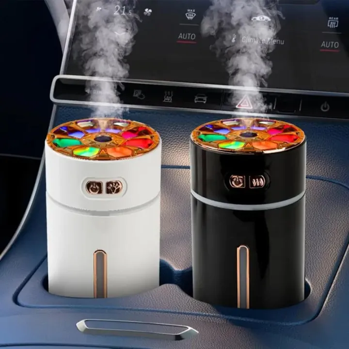 Mini Portable Humidifier Colorful Light Desktop Humidifiers 300ml Air ...