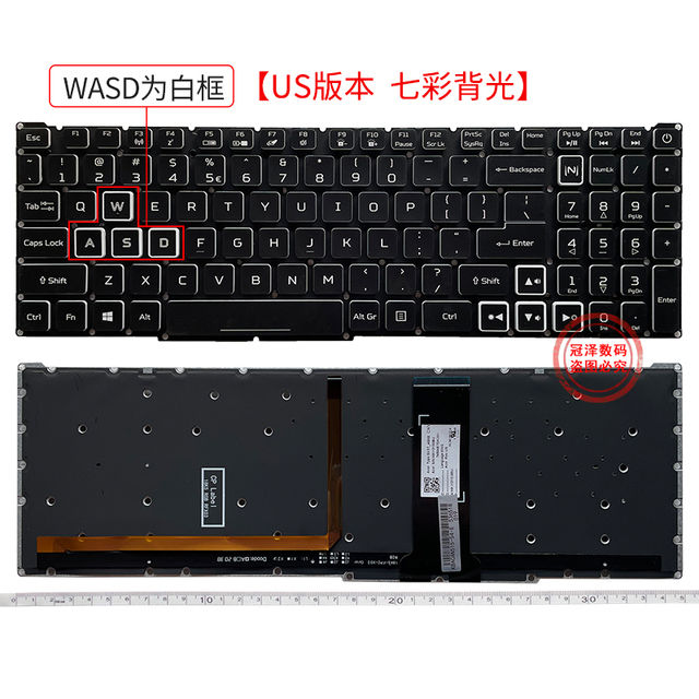 【KAMDSS015】Us/ru/ar Keyboard For Acer Nitro 5 An515-54 An515-43 An515 ...