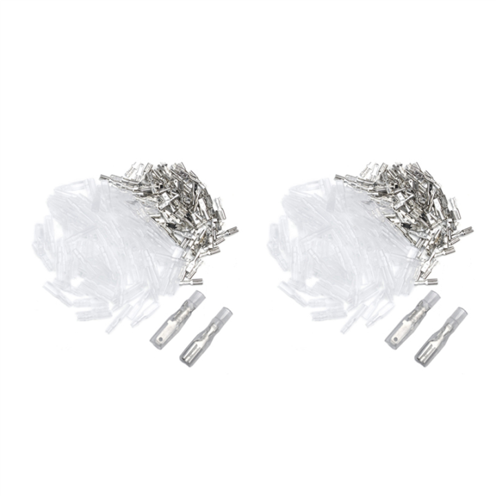 ARELENE 400PCS Male/Female Spade Crimp Terminals Electrical Insulating ...