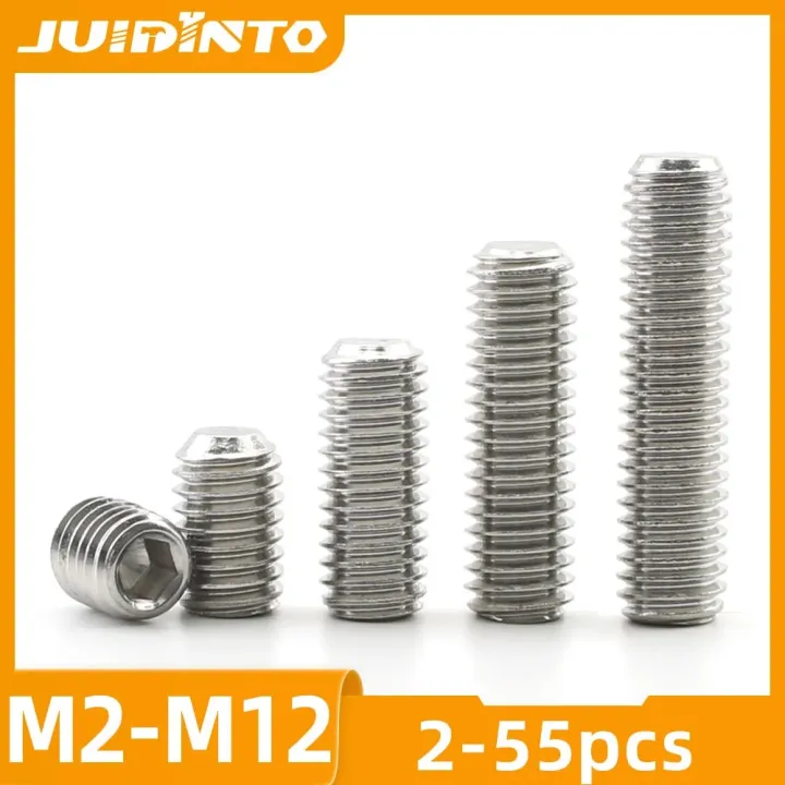 Inspection ToolsJUIDINTO 2-55pcs Hex Socket Set Screw Flat Point ...