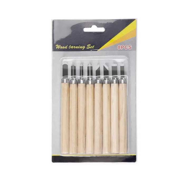 5/6/8/10/12Pcs Wood Carving Chisel Sculpting Gouges Woodworking Tools ...
