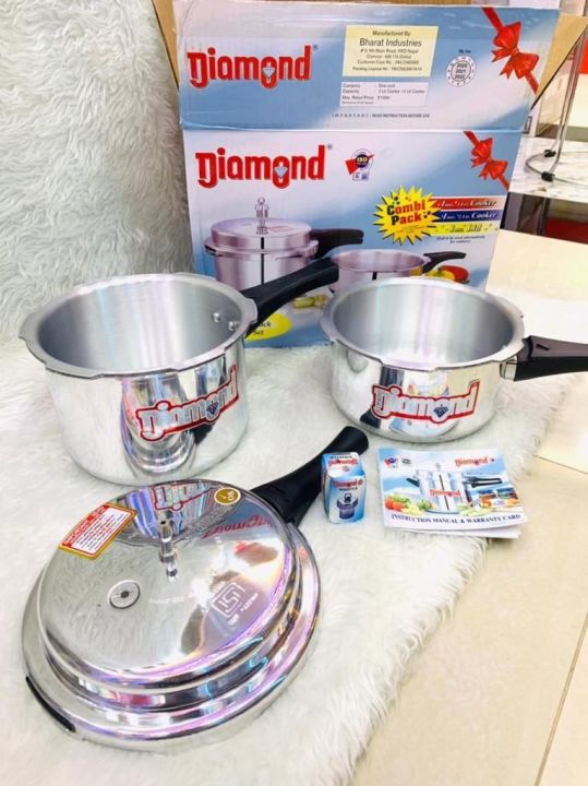 Diamond Pressure Cooker 5l With Free Pan Combo | Daraz.lk